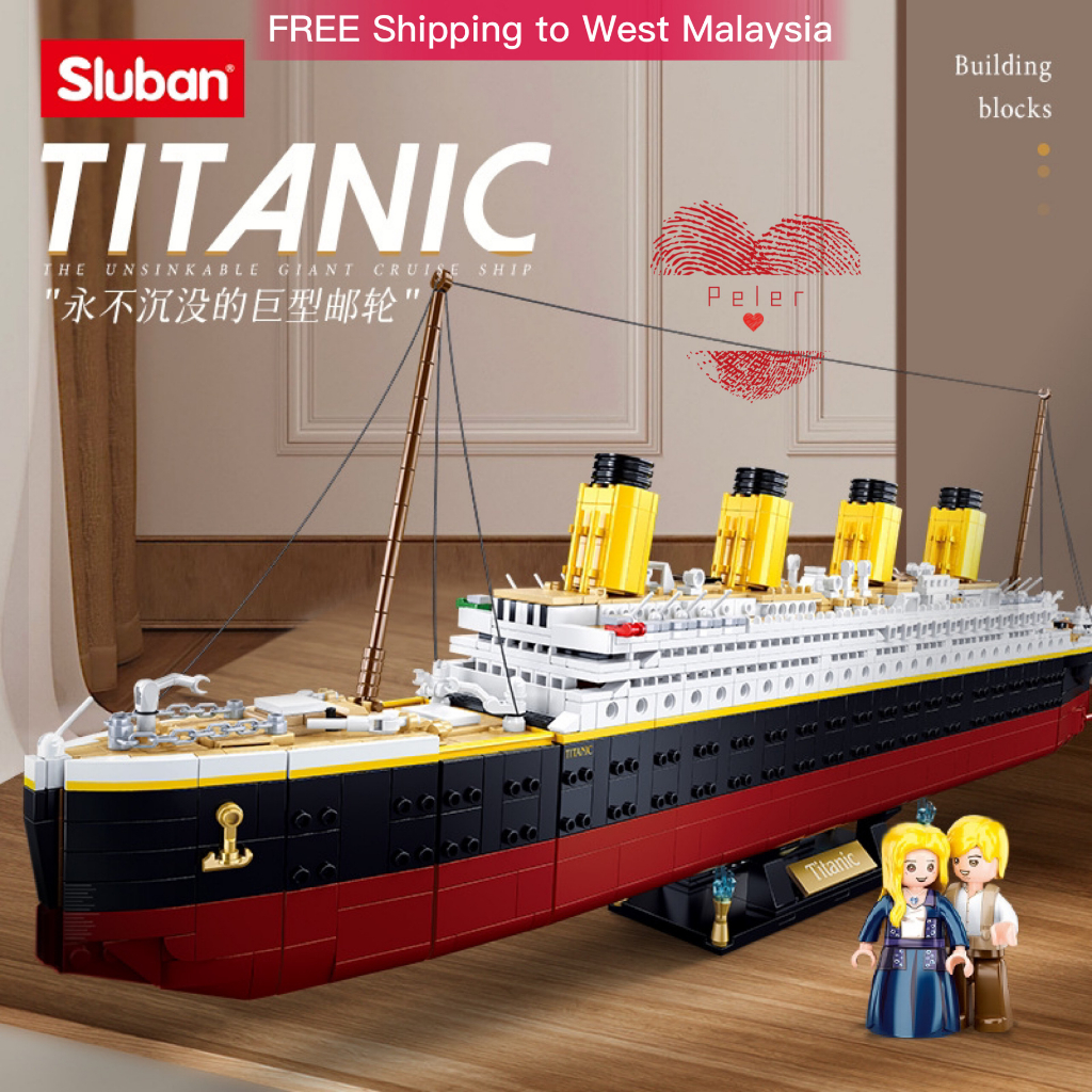 Sluban M38-B1122 Titanic Building Block Transport 2401 Pcs Brick Toys ...