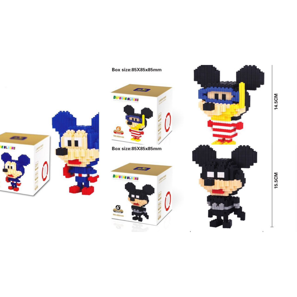 {CLEARANCE SALE}XINZHE MINI BLOCK MICKEY MOUSE CHARACTER | Shopee Malaysia