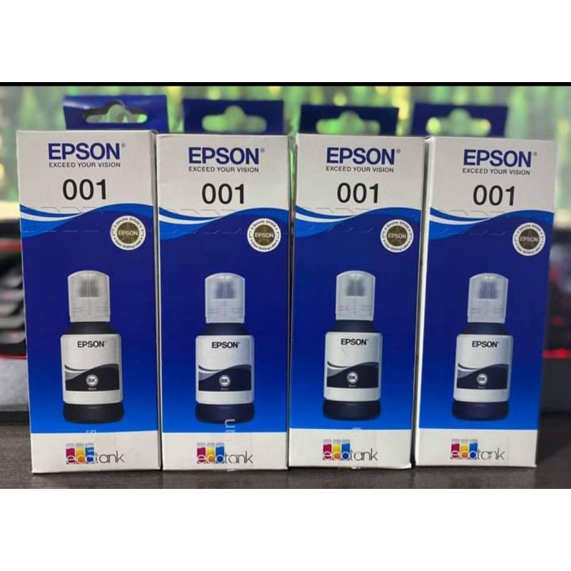 ORIGINAL EPSON 001 INK - L4150 L4160 L6160 L6170 L6190 Black Y100 Y200 ...