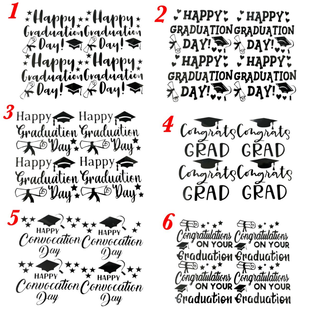 Sticker HAPPY GRADUATION DAY for Bobo or Foil 10 Inch | Shopee Malaysia