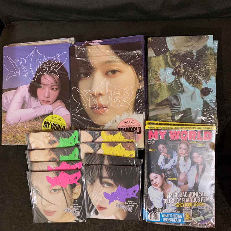 aespa - The 3rd Mini Album [MY WORLD] unsealed album | Shopee Malaysia