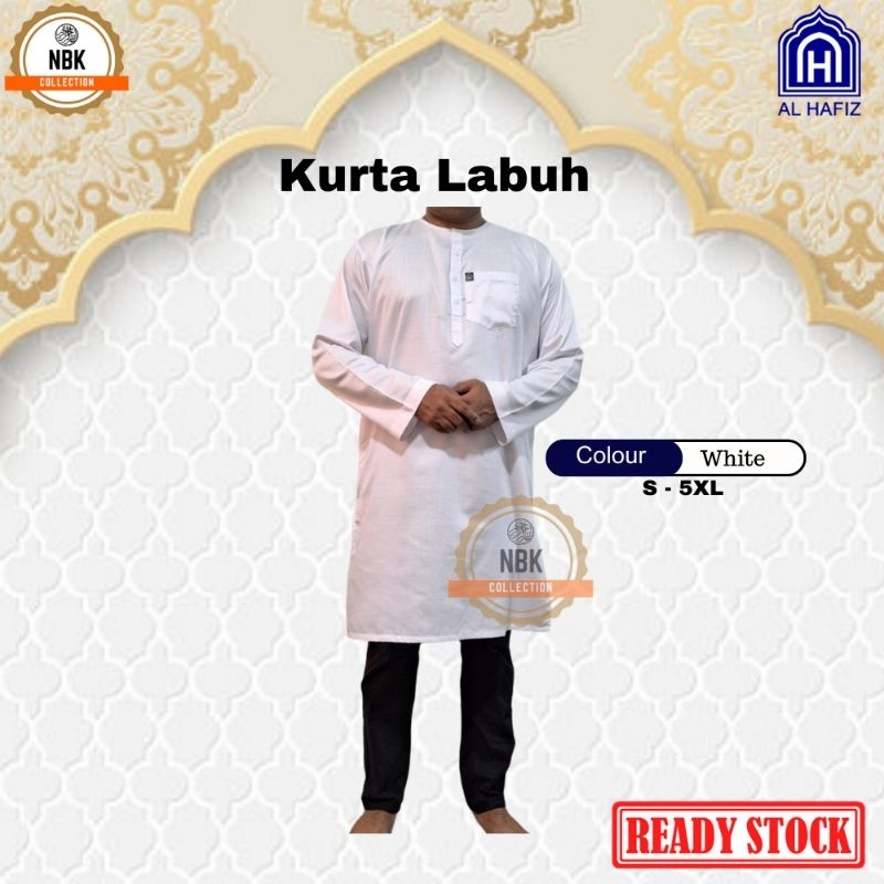 Kurta Labuh Lelaki Dewasa Teluk Belanga Kurta Panjang Kain Cotton by Al ...