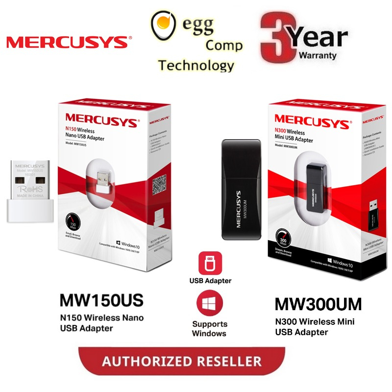 Mercusys MW150US N150MBPS Wifi USB Adapter WiFi Adapter MERCUSYS WI-FI ...