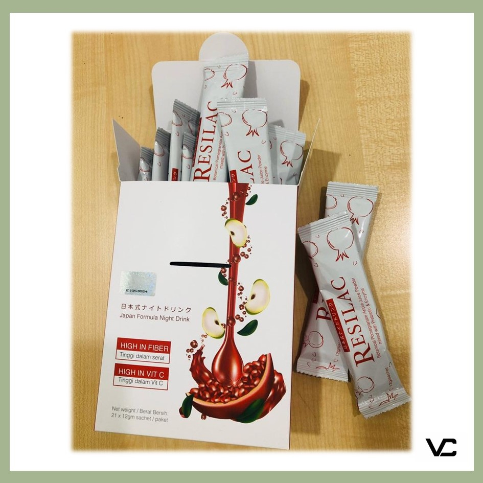 [EXP:10/2025] RESILAC BOTANICAL POMEGRANATE APPLE JUICE POWDER 12G (1 ...