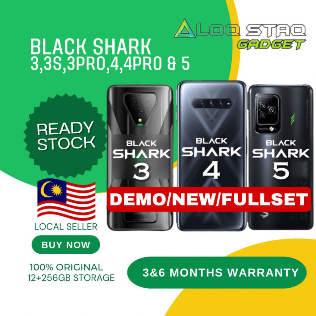 (GLOBAL) Black Shark 5/4 PRO/4/3S/3 (5G Dual Sim) 120Hz Display Gaming Edition 6.67Inch AMOLED ...