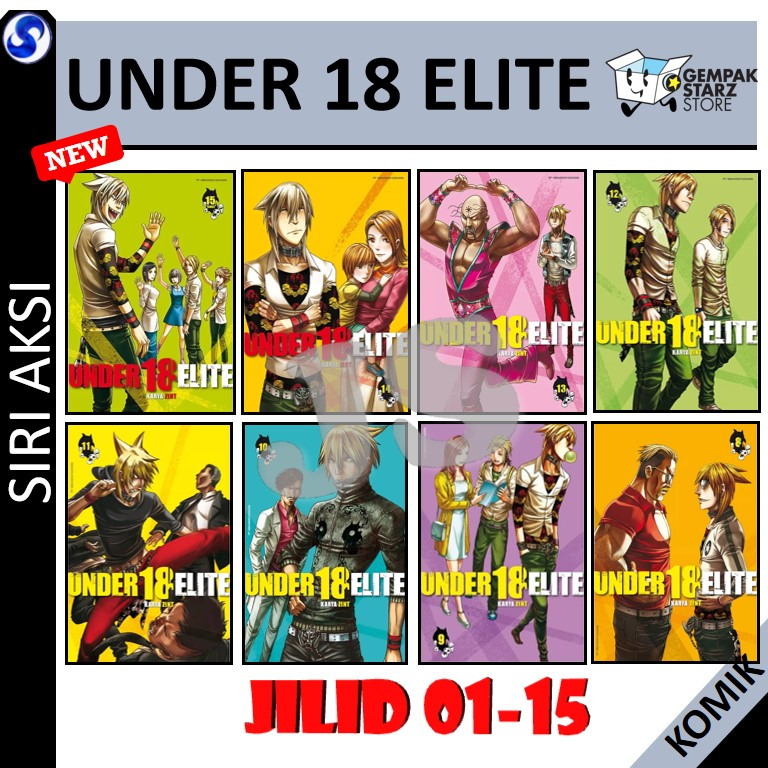 UNDER 18 ELITE 01 - 15 | KARYA ZINT - KOMIK SIRI AKSI - KADOKAWA GEMPAK ...