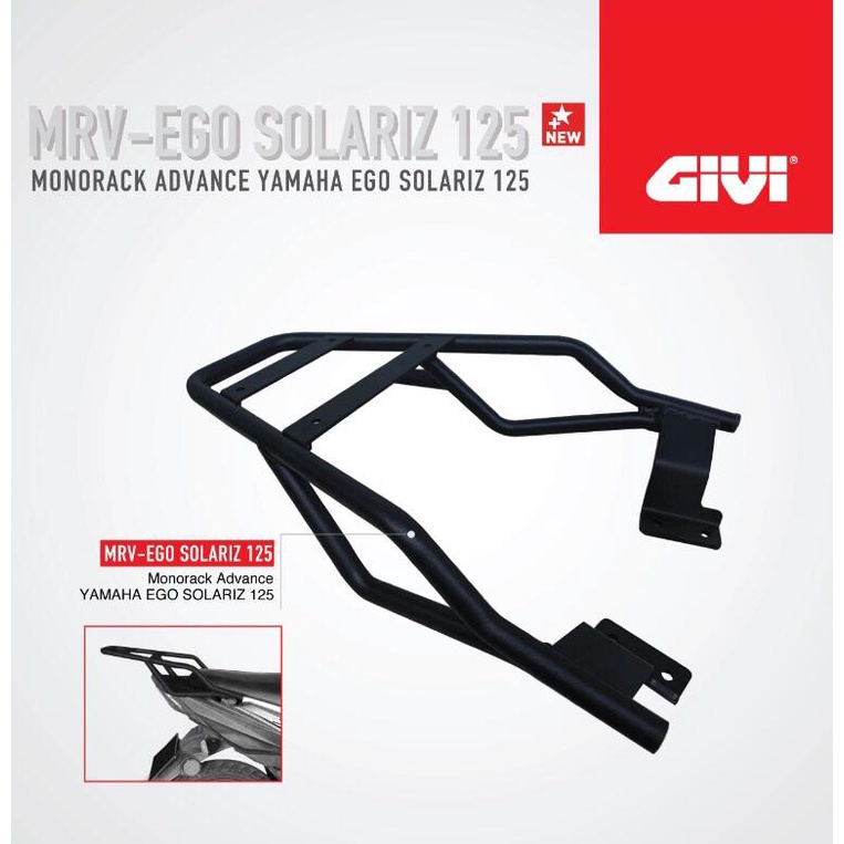 Givi Rack MRV Yamaha Ego Gear 125 Ego Solariz Monorack Advance Rack ...