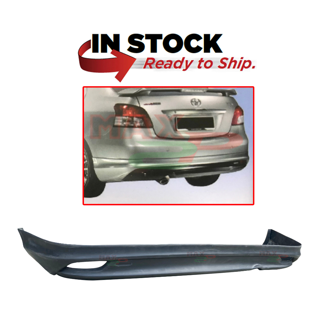 Toyota Vios 2nd Gen (2008) T.STV Rear Back Bumper Skirt Skirting With ...