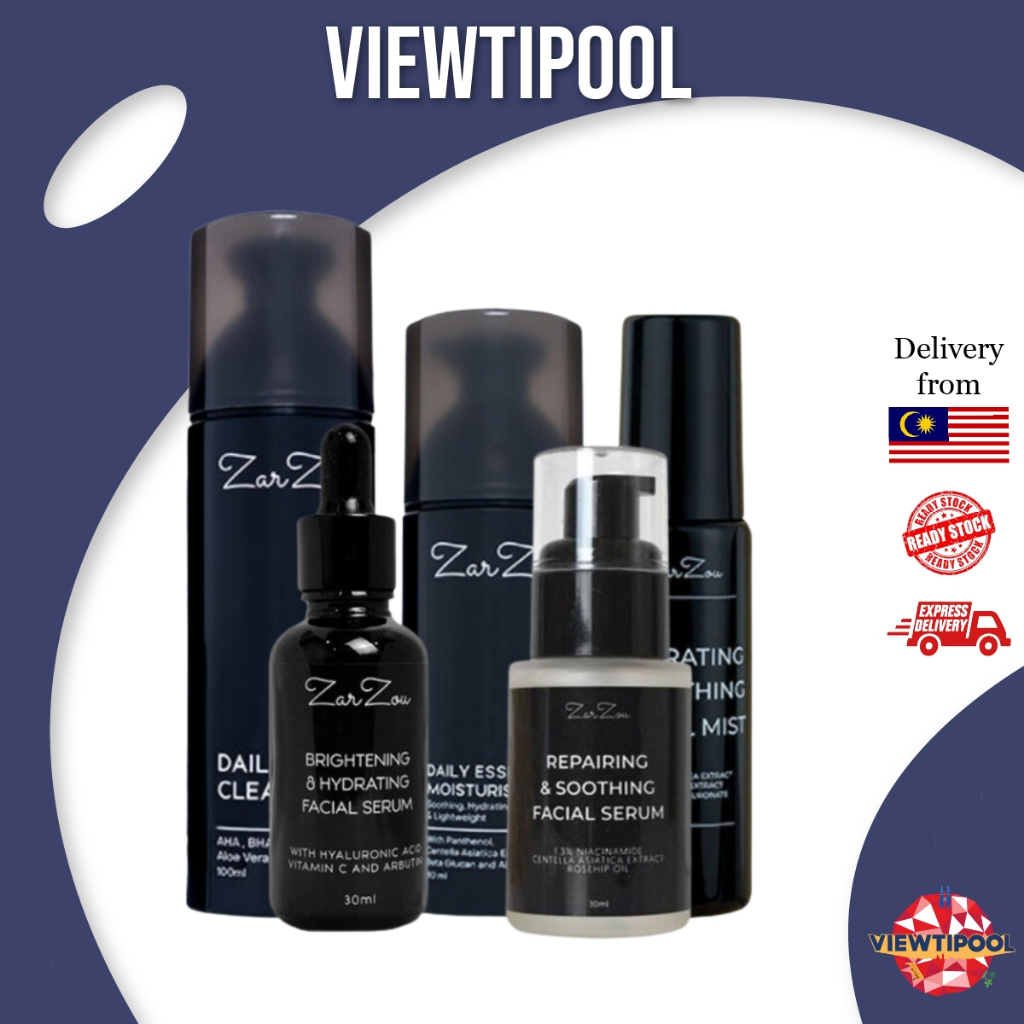 ZarZou Serum/Facial Mist/Cleanser/Moisturizer/Litties Set/Facial Wipes ...