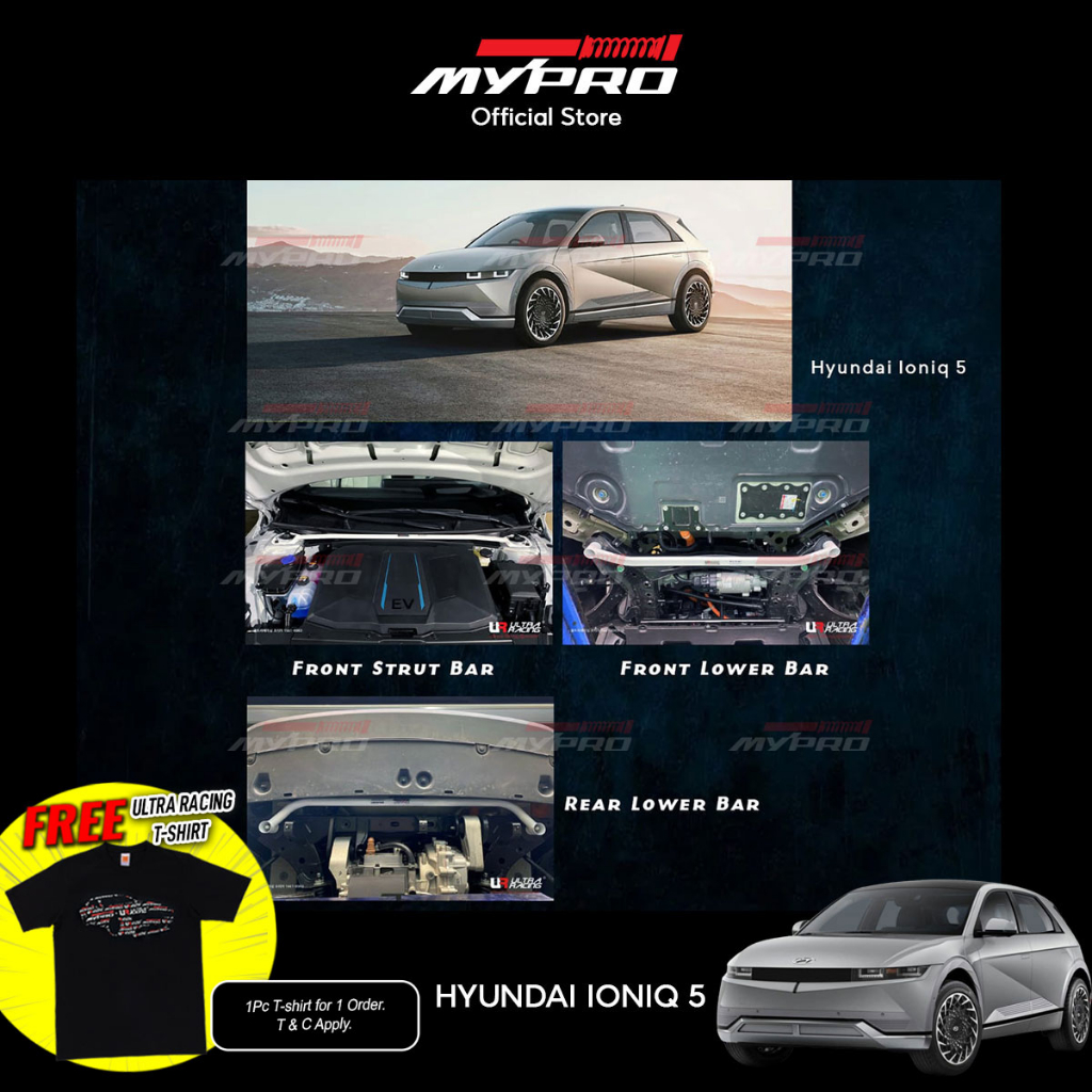 Hyundai Ioniq 5 Ultra Racing Safety Bar Front Strut Bar Front Lower Bar ...