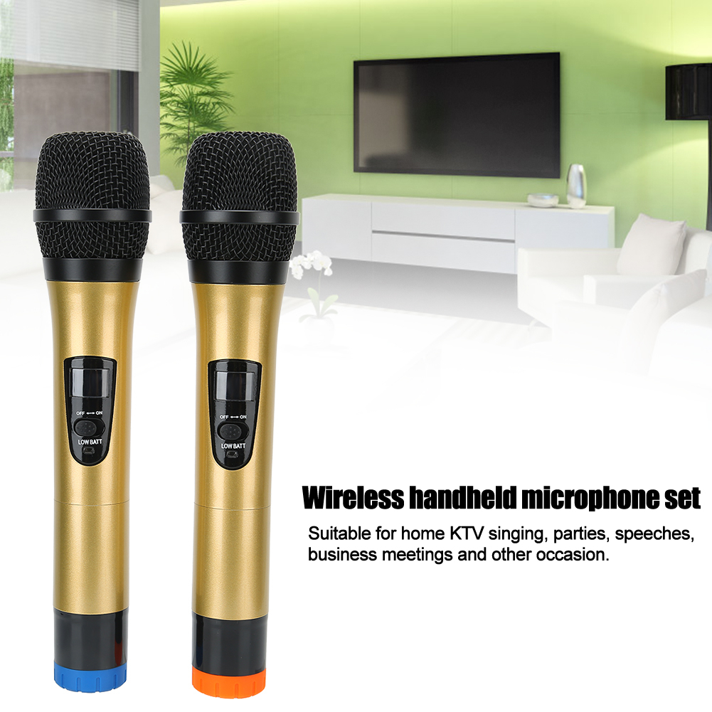 Handhelp Professional Wireless Dynamic Vocal Microphone Dual/single mic ...