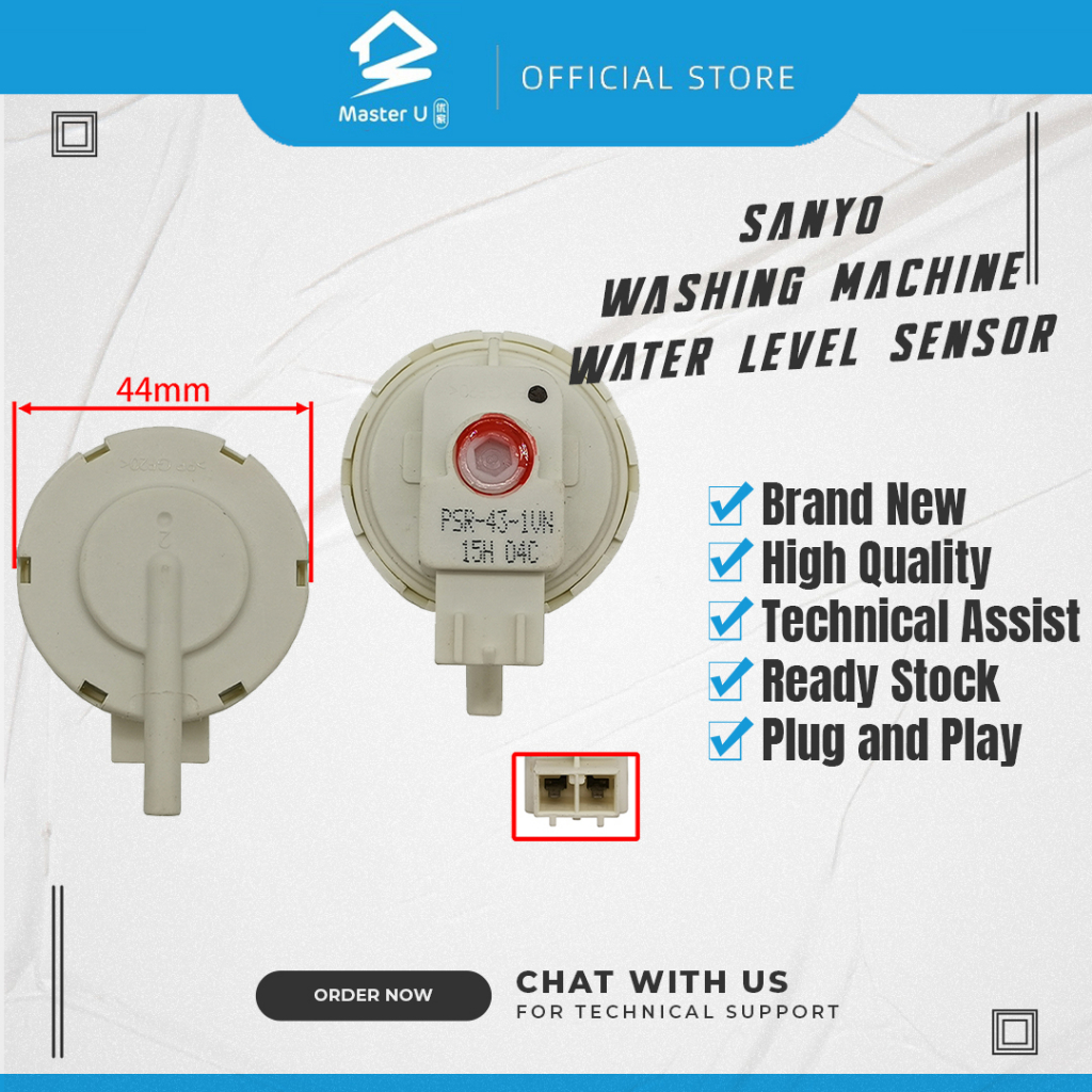 SANYO WASHING MACHINE WATER LEVEL PRESSURE SWITCH/WATER LEVEL SENSOR ...