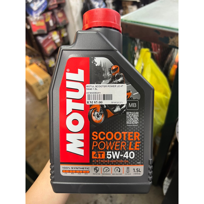 MOTUL Scooter 4T 5W-40 1.5Liter Special For Yamaha Xmax X-Max 4T Fully ...