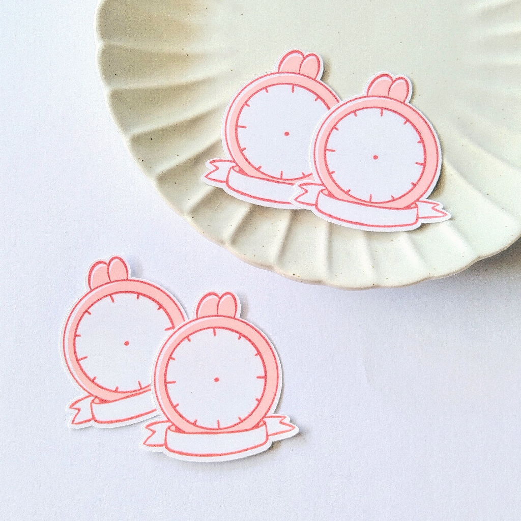 [amaoiscat] Writeable Rabbit Clock Sticker | Shopee Malaysia