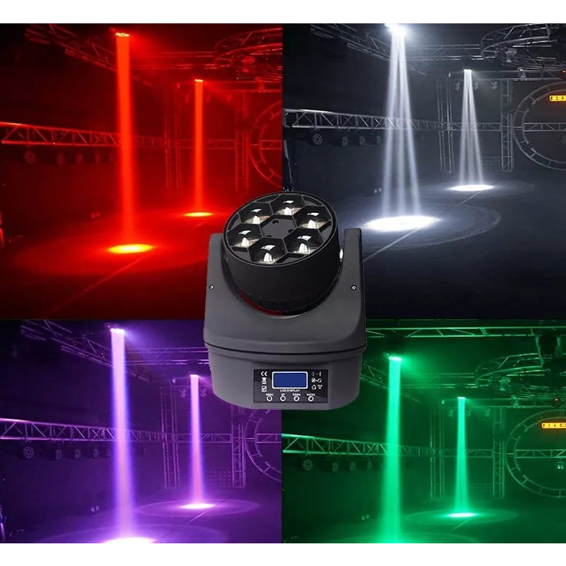 New Arrival Mini Dj Led Bee Eye Beam Moving Head With Green Laser 6Pcs ...