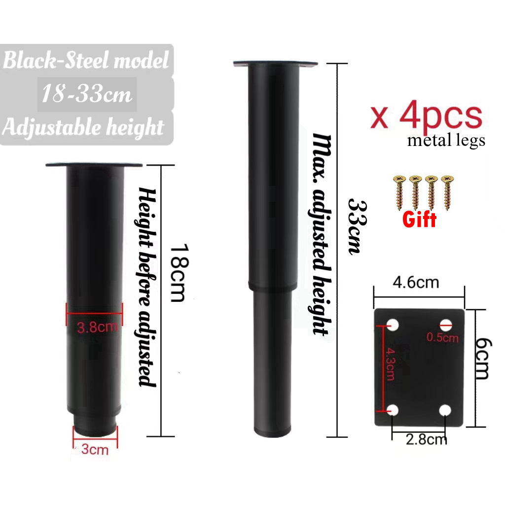 100kg Load Bearing Plastic Bed Support Leg Adjustable Bed Beam Support ...