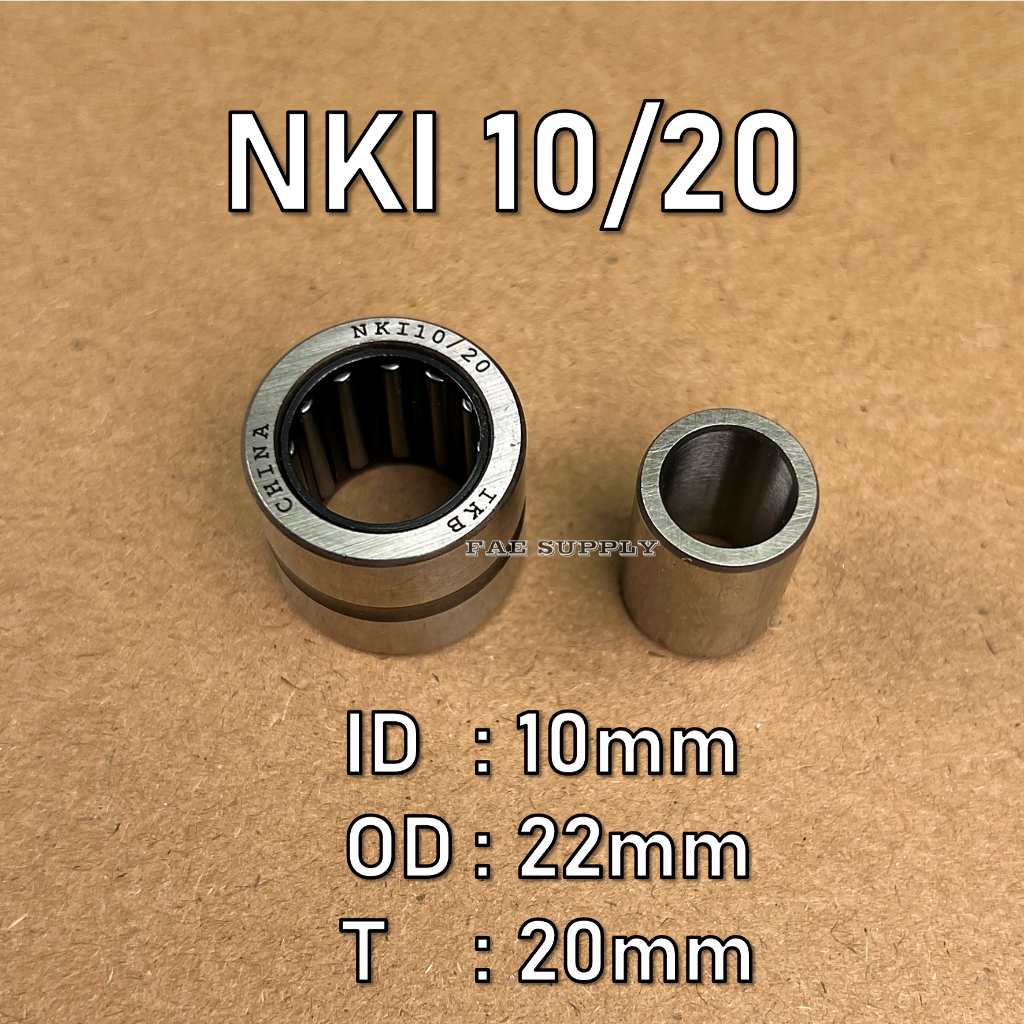 NKI 8/12 NKI 9/16 NKI 10/20 NKI 12/16 Needle roller bearing with inner ...