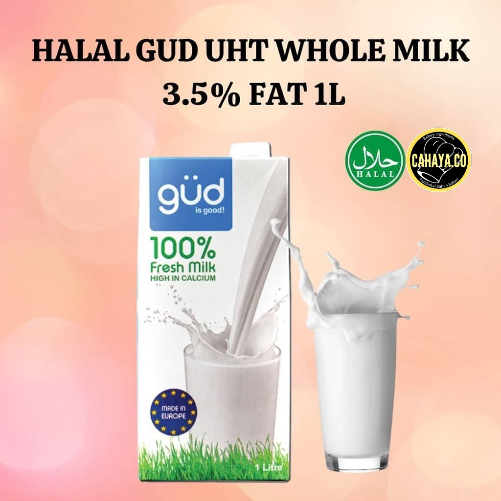 GUD 100% Fresh Milk 1Litre High in Calsium / Susu Kotak Full Cream ...