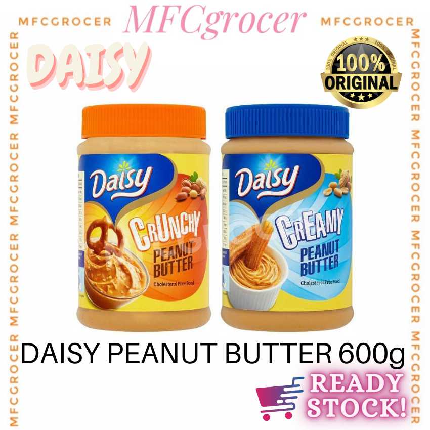 DAISY (CRUNCHY / CREAMY) PEANUT BUTTER 600g | Shopee Malaysia