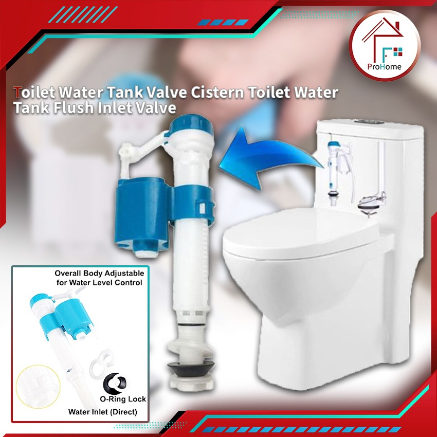 Cistern Toilet Water Tank Flush Inlet Valve / Adjustable Compact Bottom ...