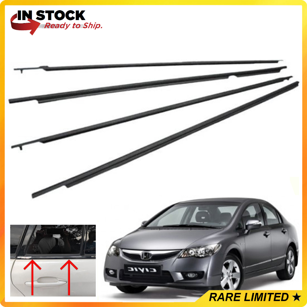 Honda Civic FD SNA SNB OEM Door Glass Window OUTER Rubber Moulding ...