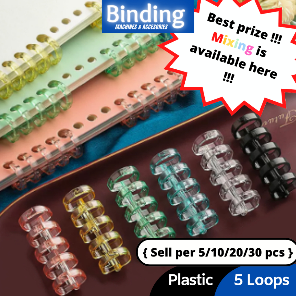 15mm 5-Holes A4 Loose Leaf Binding Rings/ Loose Leaf Rings/ Book binder ...
