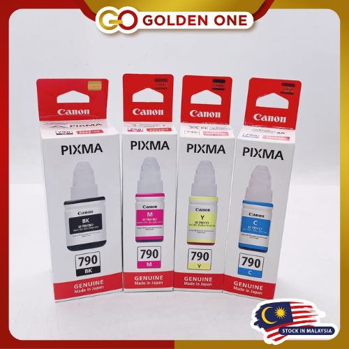CANON Pixma Refill Ink Genuine *ORIGINAL* Made In Japan GI-790 (BK)/GI ...