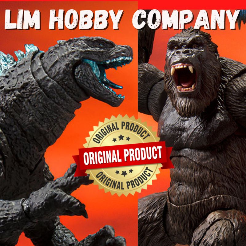 2021 Movie : Godzilla vs. Kong S.H.MonsterArts Godzilla King Kong BY ...