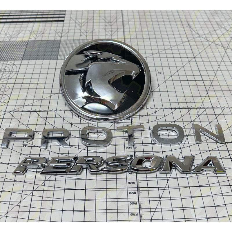 🎊SET FOR 3 ITEM🎊 ORI CHROME PROTON PERSONA 2022 WORDING LOGO / EMBLEM ...