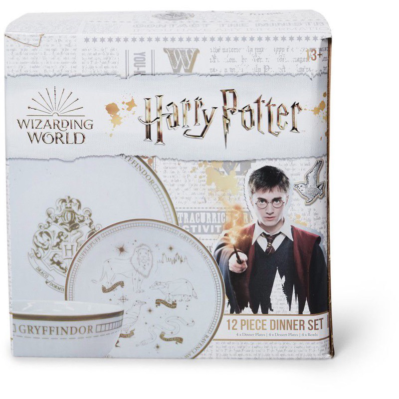 Hot Topic 12 Piece Dinner Set - Harry Potter Dinnerware | Shopee Malaysia