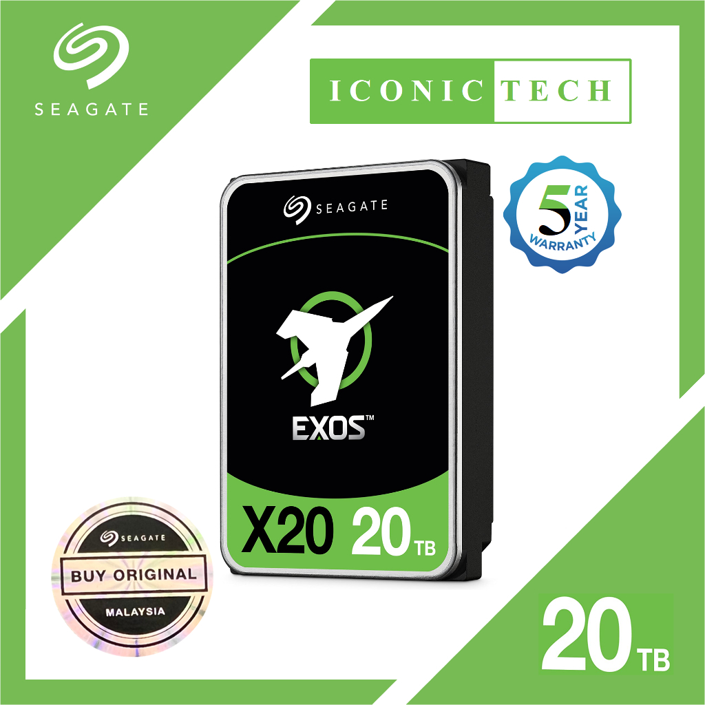 100% Original Brand New Malaysia Set --> Seagate ST20000NM007D 20TB ...