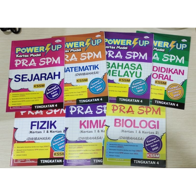 POWER UP PRA SPM TINGKATAN EMPAT SEJARAH MATEMATIK BAHASA MELAYU ...
