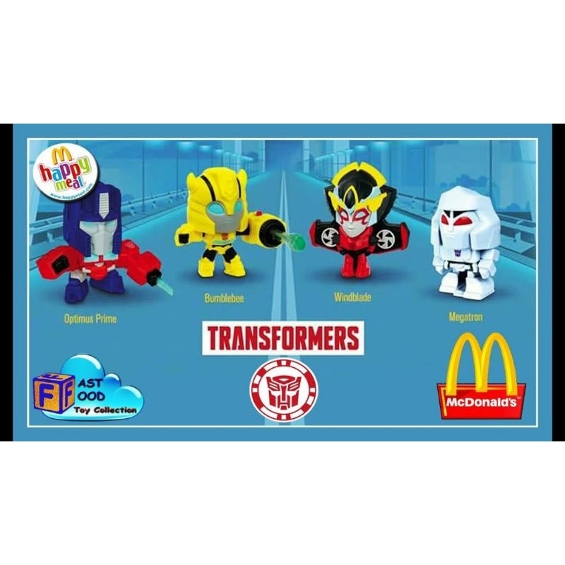 Happy Meal Mcd Transformers Cyberverse McDonald's Complete Set of 4 - Optimus Prime Megatron ...