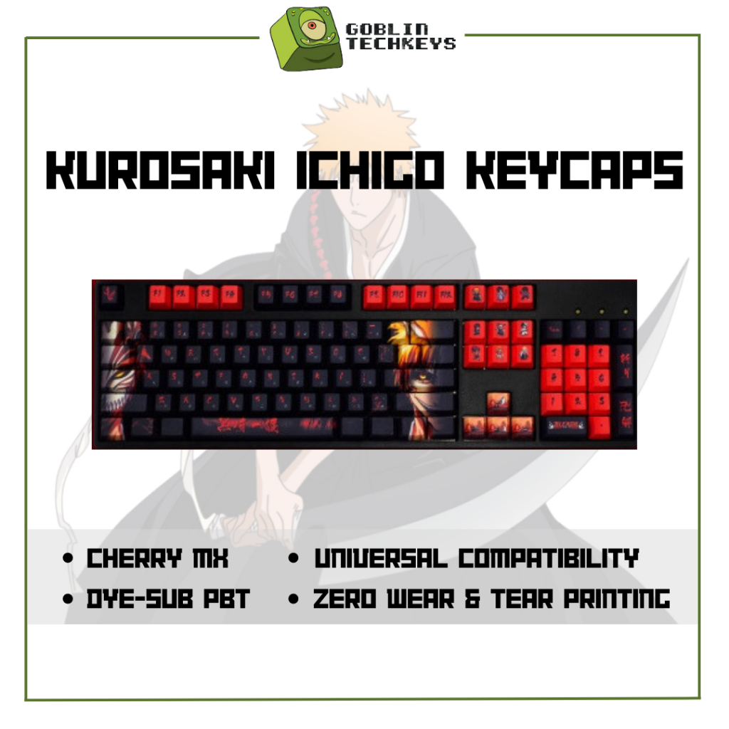 Cool Fan-Made Bleach: Kurosaki Ichigo Theme Keycaps Set | Shopee Malaysia