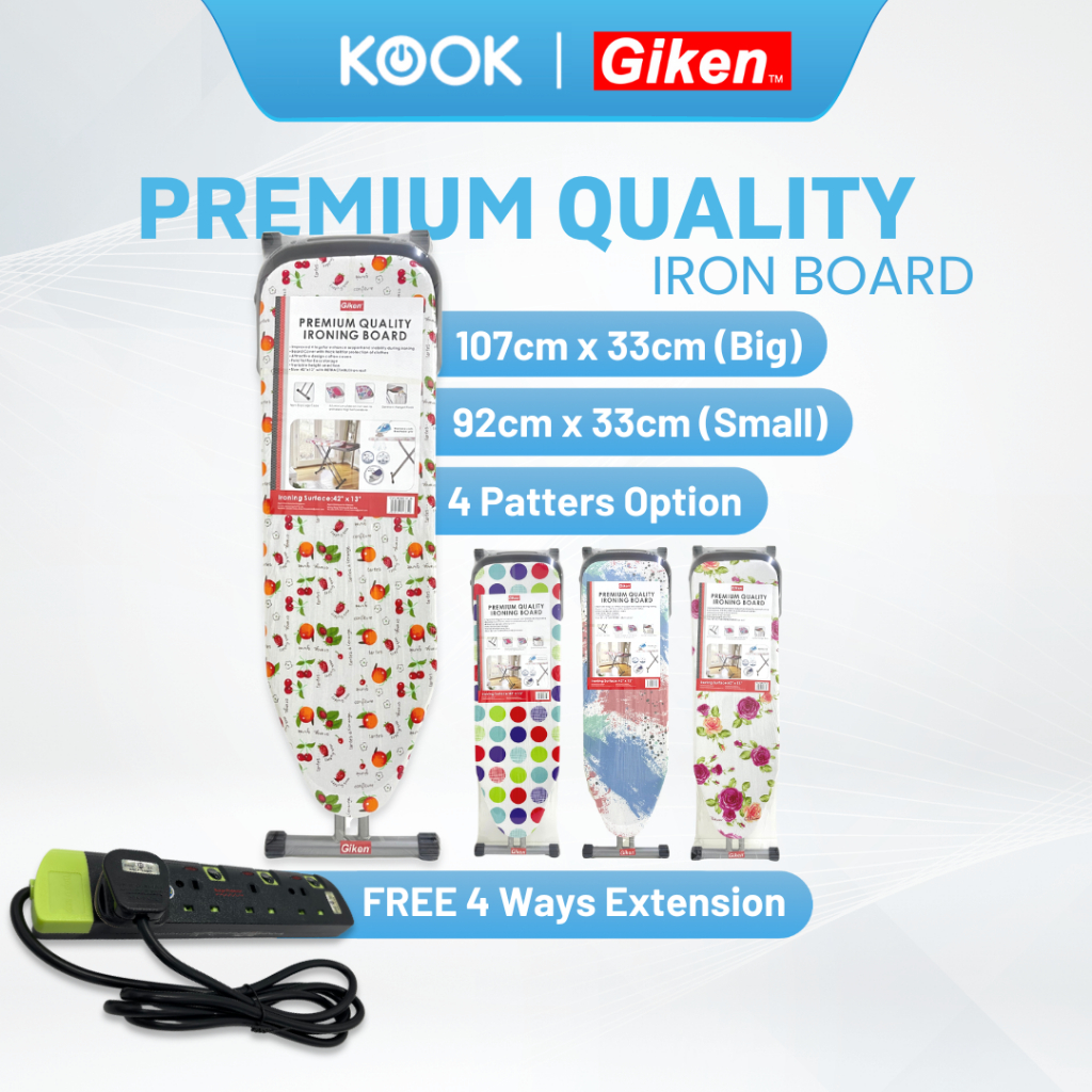 Giken heavy duty mesh top ironing board extreme sturdy and firm CV1 ...