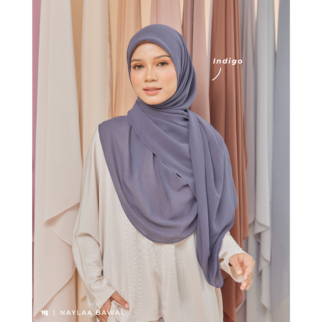 Mirasya Naylaa Tudung bawal ( PROMO 3 PCS - RM100) | Shopee Malaysia