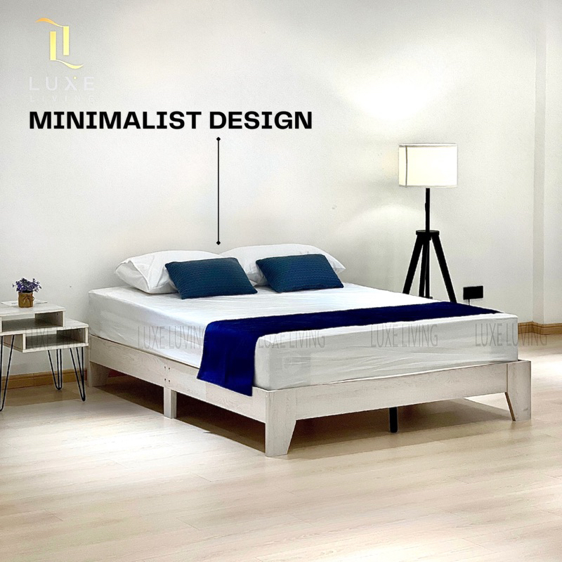 LUXE: Siena Muji Style Mininalist Simple Queen Bed Frame / Katil [White ...