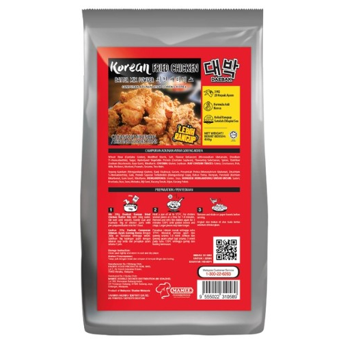 Mamee Daebak Korean Fried Chicken Battermix Powder 400g | Shopee Malaysia