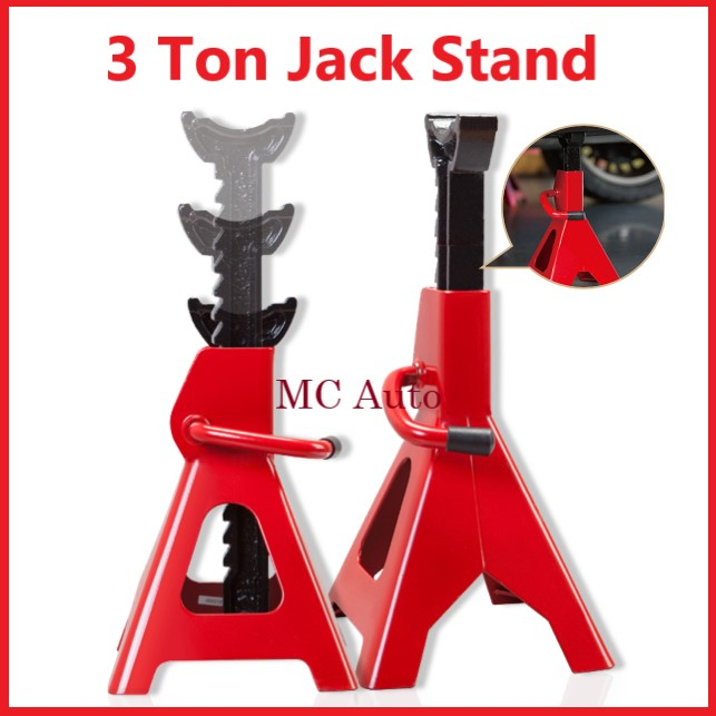 【Heavy Quality】 3 Ton Jack Stand Tool Heavy Duty Car Motor Truck Jack ...