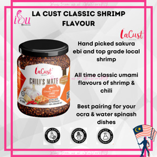 La Cust Chili's Mate Sambal Lacust Crispy Halal Original Garlic Spicy ...