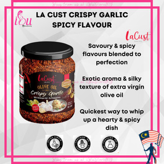 La Cust Chili's Mate Sambal Lacust Crispy Halal Original Garlic Spicy ...