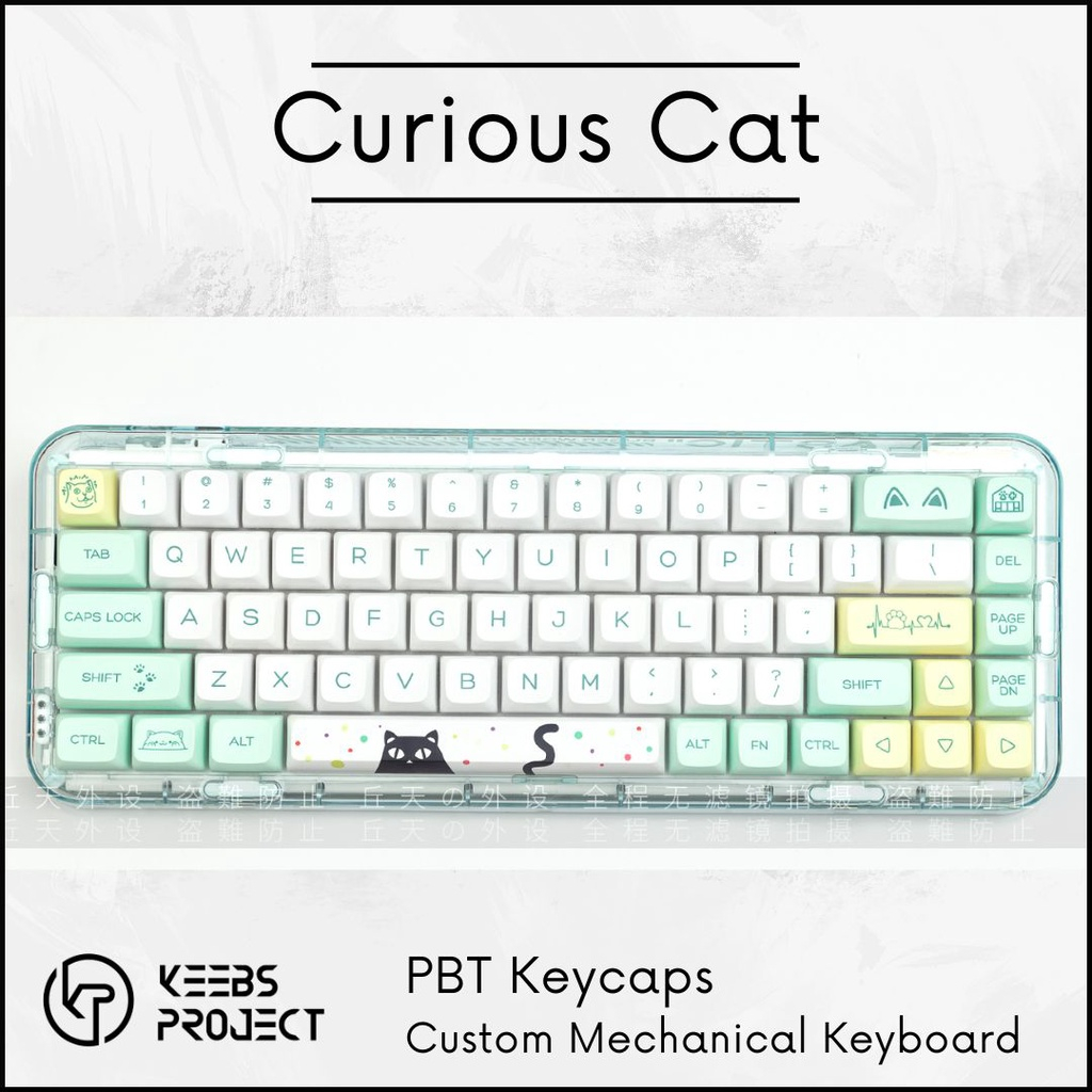[READY STOCK] Cat Kitten Cat PBT keycaps | 129 keys | Dye-Sub ...