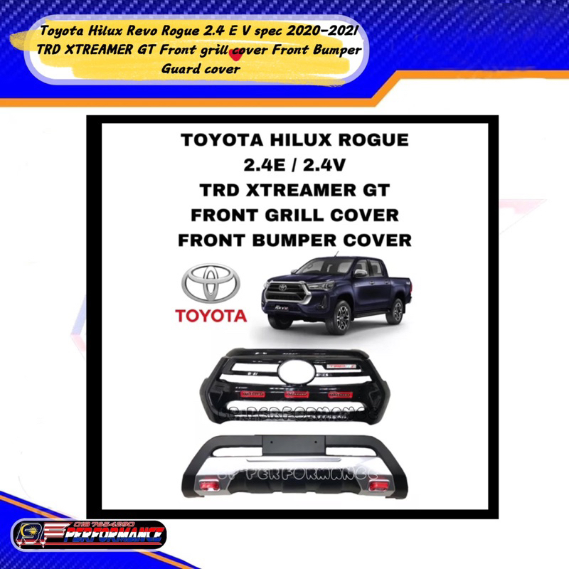 Toyota Hilux Revo Rogue 2.4 E V spec 2020-2021 TRD XTREAMER GT Front ...
