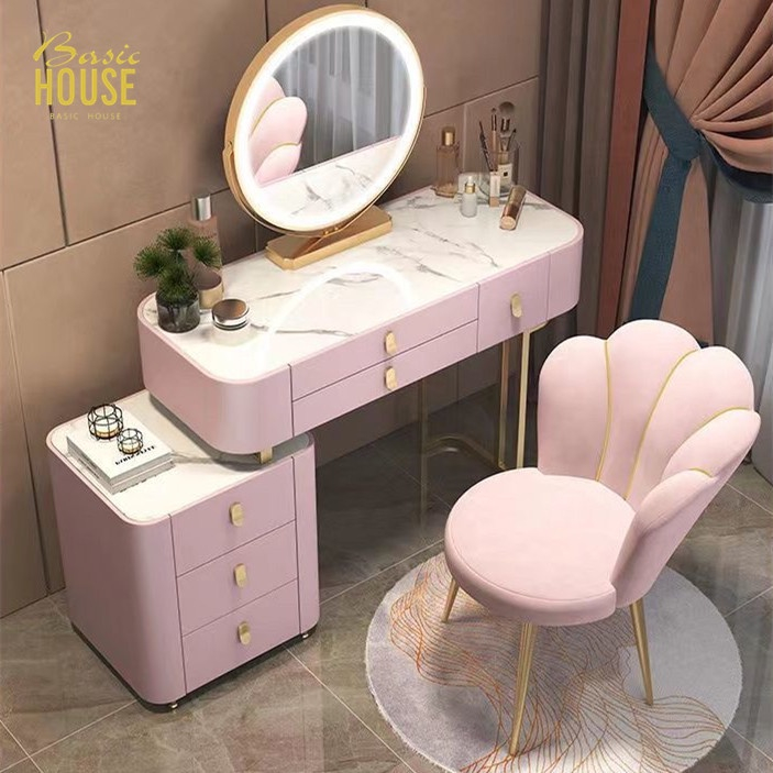 BASIC HOUSE Light Luxury High end Makeup Chair kerusi Make up Chair ...