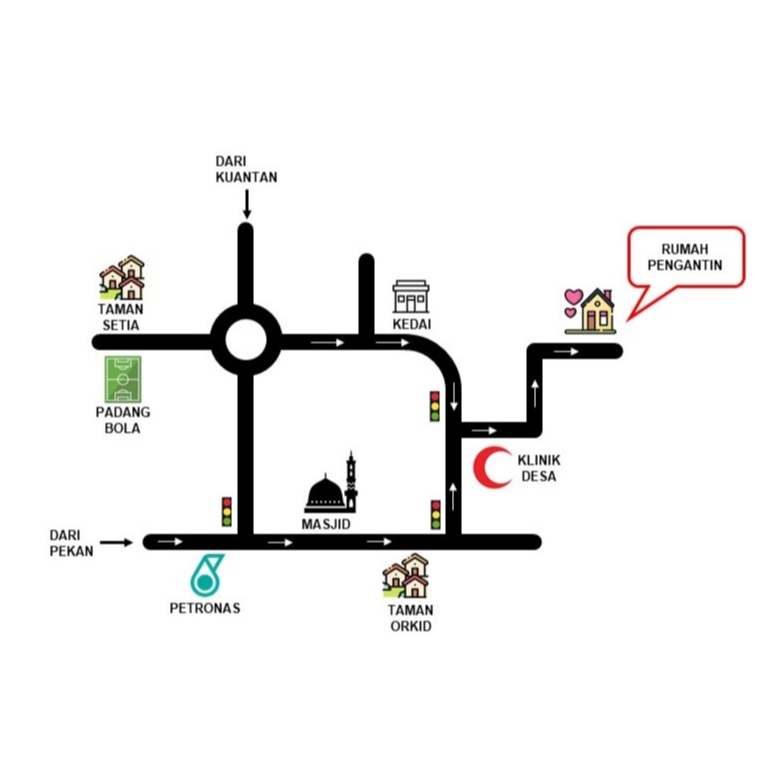 Servis Lukis Peta Maps Wedding / Peta Kad Kahwin / Mileage Claim / Lokasi Premis / Lokasi Kedai ...
