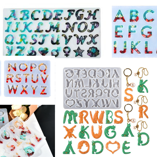 Acuan Huruf Silikon Epoksi ABC XYZ Alphabet Letter Epoxy Silicone Mold ...