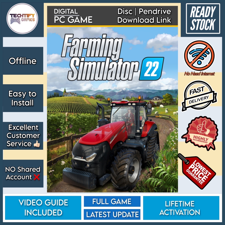 [PC Game] Farming Simulator 22 (v1.13.1.1 + All DLCs) - Offline [Disc ...