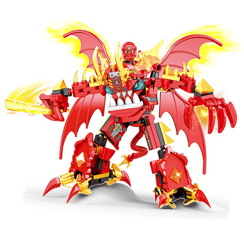 Dark Horse Phantom Four Winged Dragon Flame Four Winged Mecha 4 in 2 ...