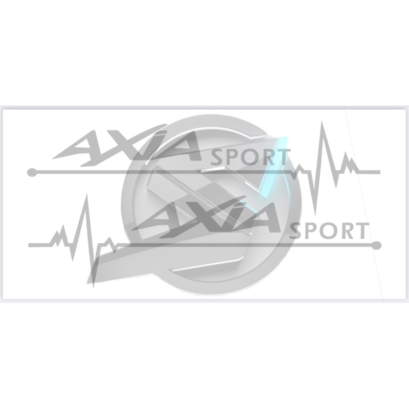 (Ready Stock)S87# 2pcs Heartbeat Axia For Universal Car Vinyl Decal ...