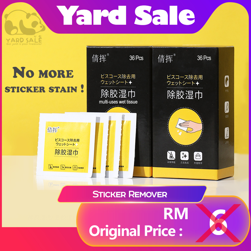 Yard Sale - 36pcs Powerful Cleaning Wipes Glue Remover Household ...